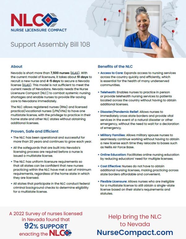 Nurse Licensure Compact (NLC) – Nevada State Board of Nursing